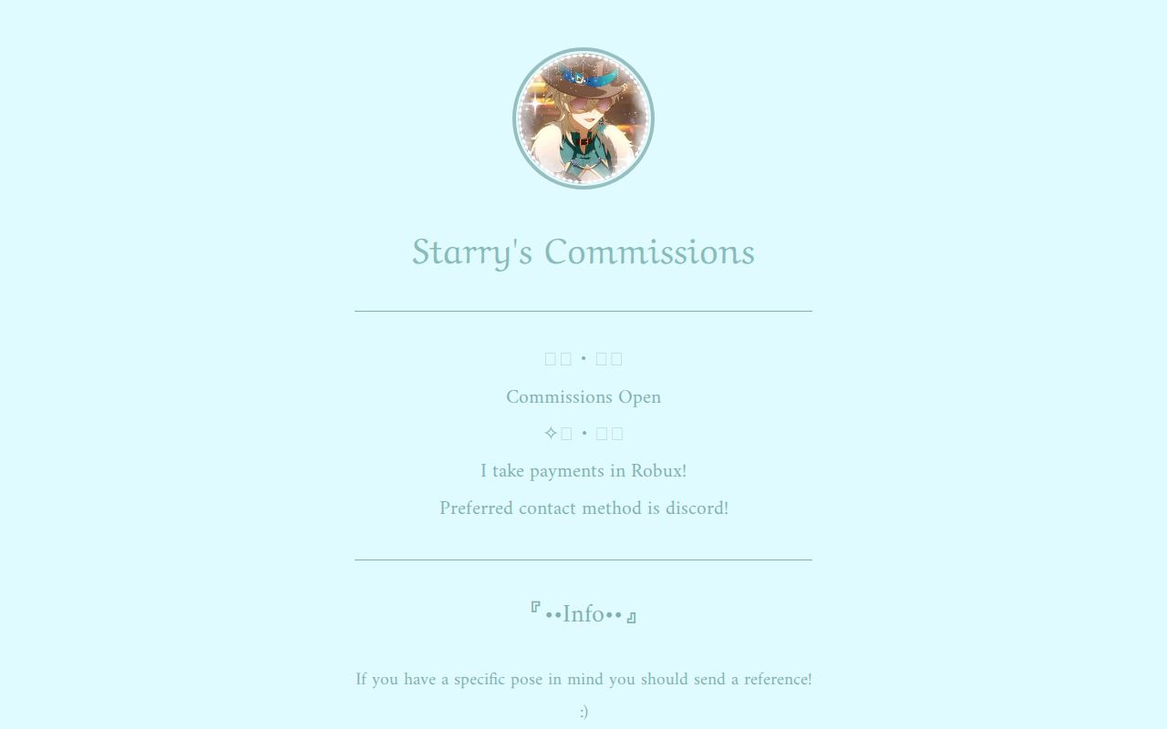 Commissions Info